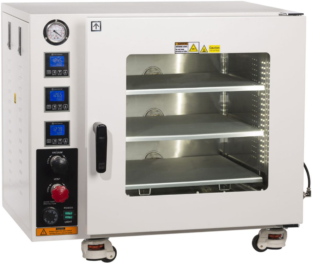 Ai 3.2 CF Vacuum Oven up to 250C | UL | 3 Shelves & SS Tubing