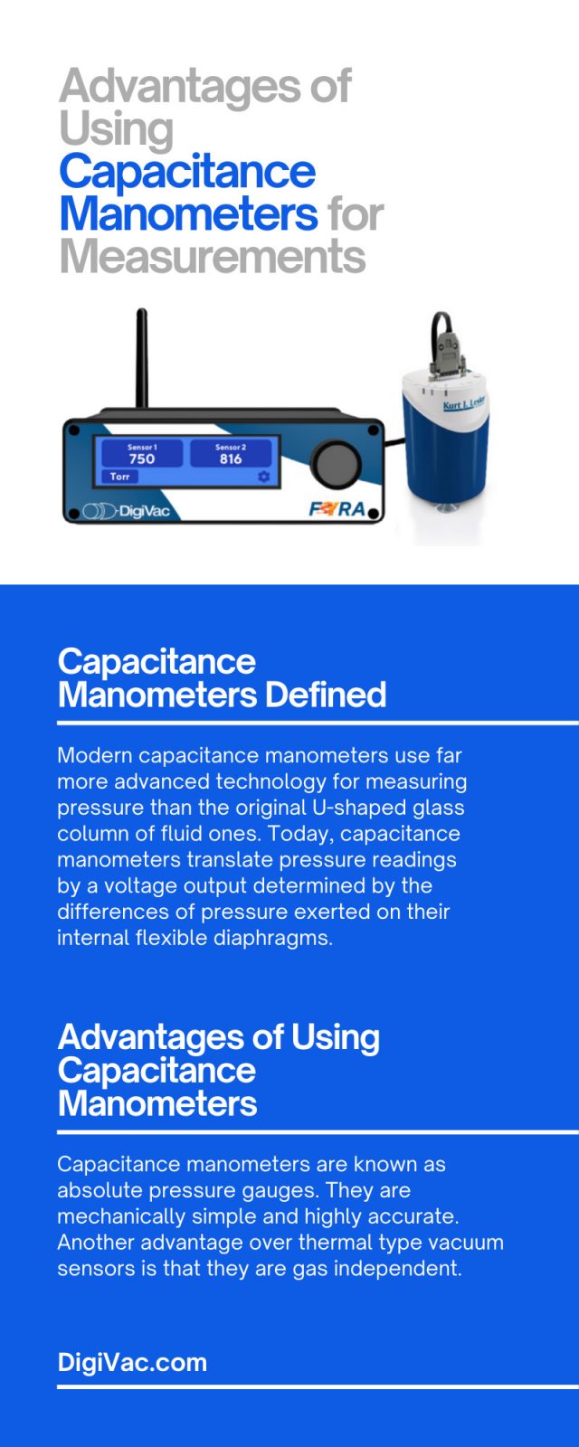 Advantages of Using Capacitance Manometers for Measurements